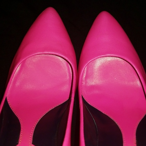 Alexander McQueen | Shoes | Alexander Mcqueen Studded Neon Pink Pumps ...